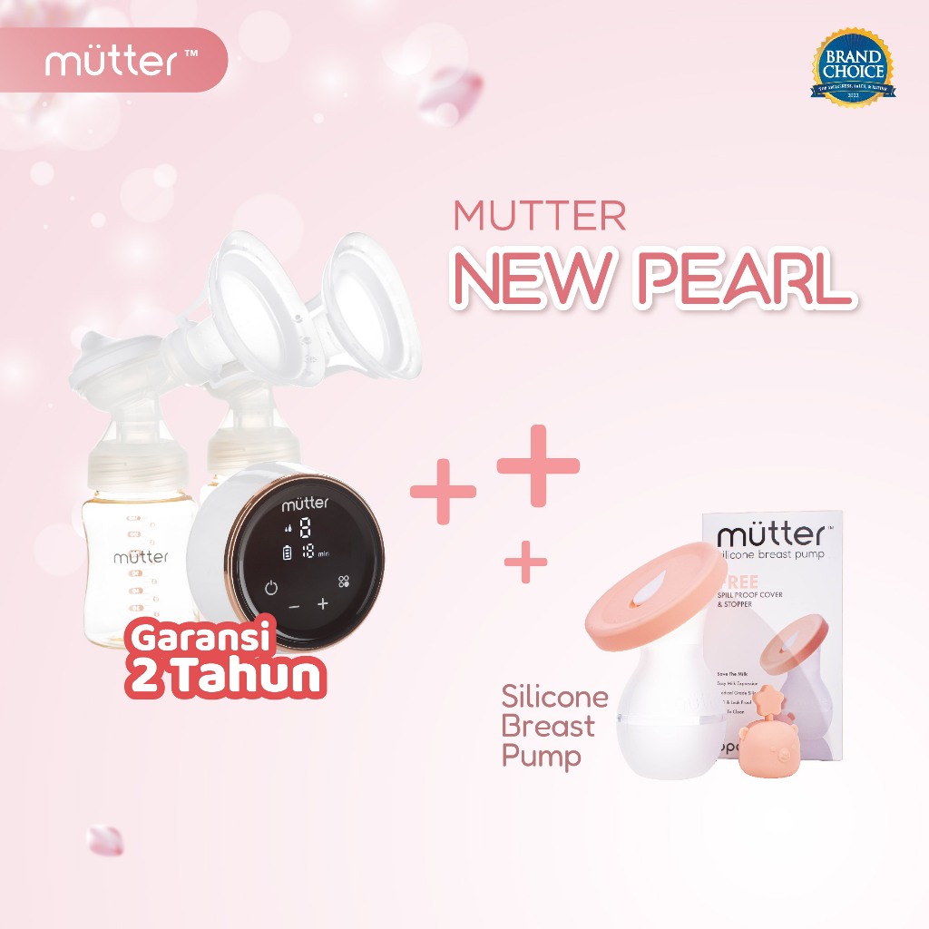Jual MUTTER NEW PEARL Pompa Asi Elektrik + Mutter Silicone Bundling ...