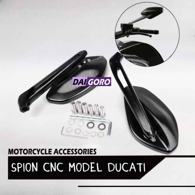 Jual Spion Model Ducati Full Cnc Spion Motor Nmax Pcx Aerox Lexi Adv ...