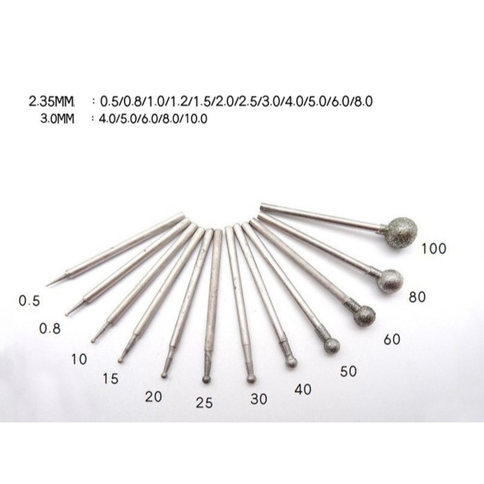 Jual Satuan Mata Borcun Ukir Poles Grafir Bulat Diamond Bor Batu Giok ...