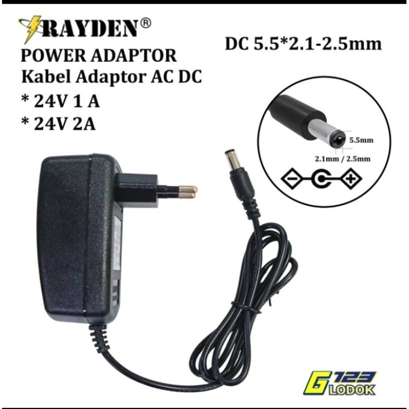 Jual ADAPTOR POWER SUPPLY ADAPTER SWITCHING PSU LAMPU LED 1A 24V ...