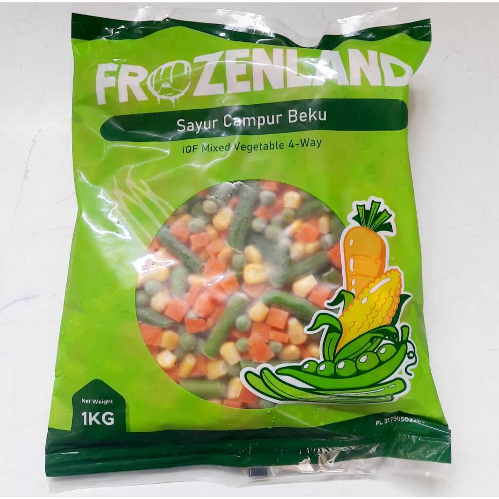 Jual Sayuran Beku mix vegetable Frozenland 1 kg | Shopee Indonesia