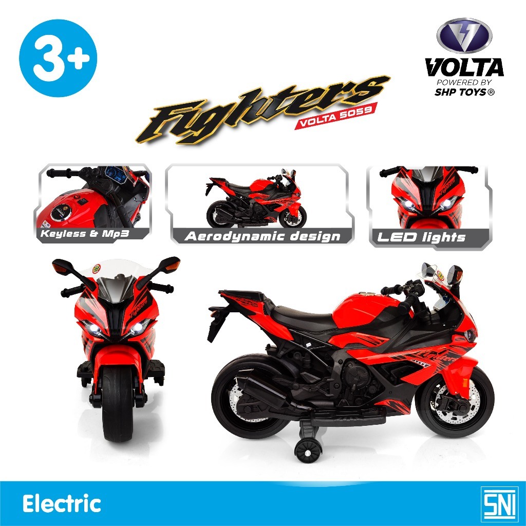 Jual Mainan Motor Aki Fighter Volta Toys by SHP Volta 5059 | Shopee ...