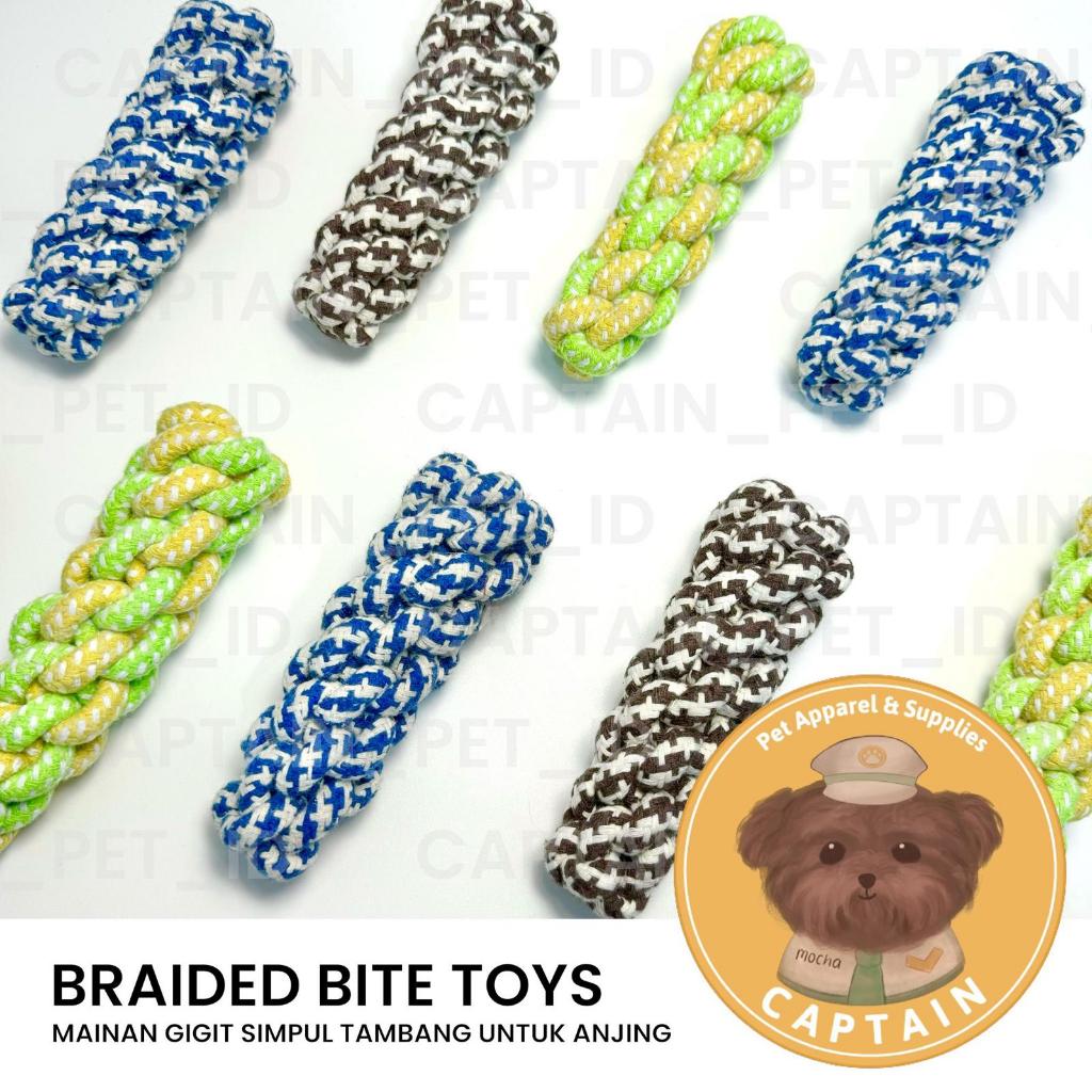 Jual MAINAN ANJING GIGIT TAMBANG DOG TOYS BRAIDED TUG OF WAR | Shopee ...