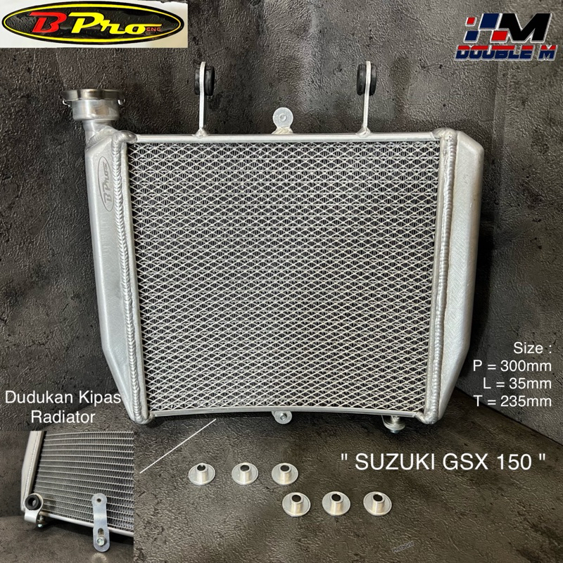 Jual Radiator Aluminium BPro Racing Ninja R SS RR CBR CB 150R GSX 150 R ...