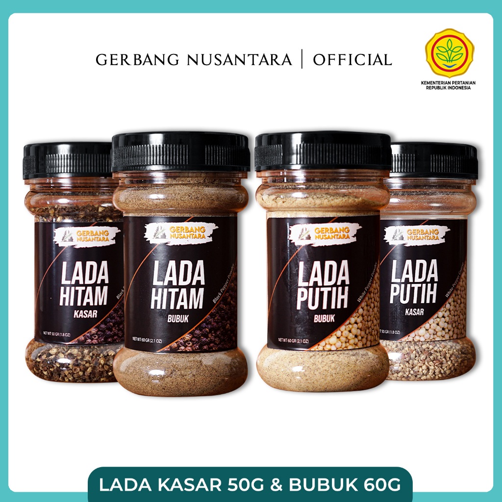 Jual Gerbang Nusantara - Lada Hitam Kasar Merica Putih Bubuk Bumbu ...