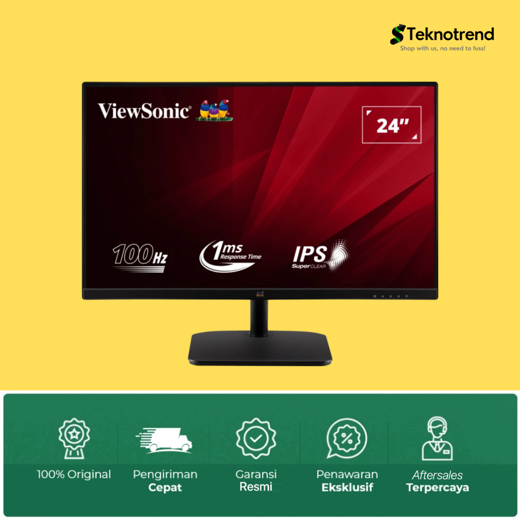 Jual Monitor Gaming ViewSonic VA2432 LED [ 24 inch - 100Hz - FHD IPS ...