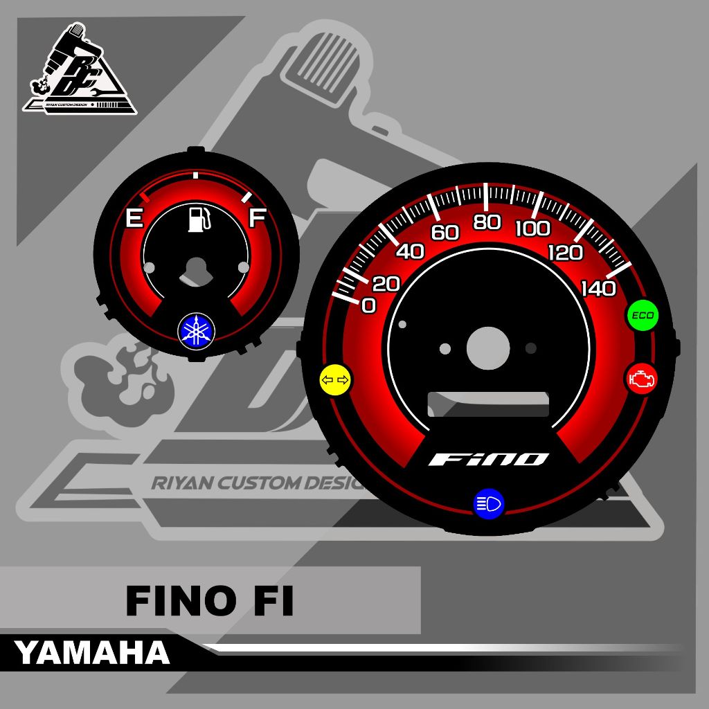 Jual PAPAN SPEEDOMETER CUSTOM YAMAHA FINO FI PANEL SPIDO METER CUSTOM ...