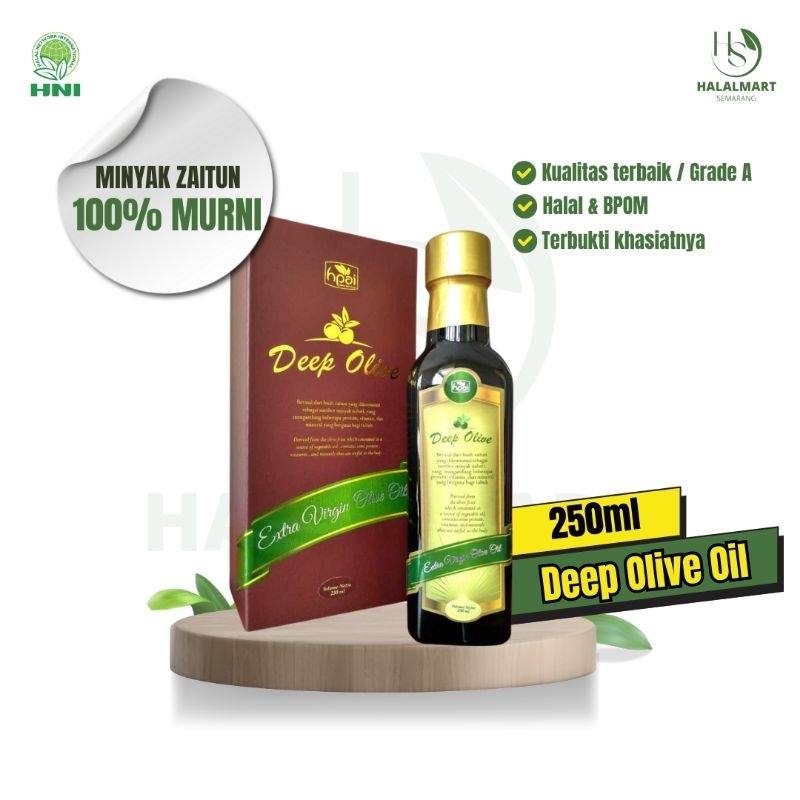 Jual Deep Olive Oil 250ml HNI HPAI | Minyak Zaitun Bisa diminum dan ...