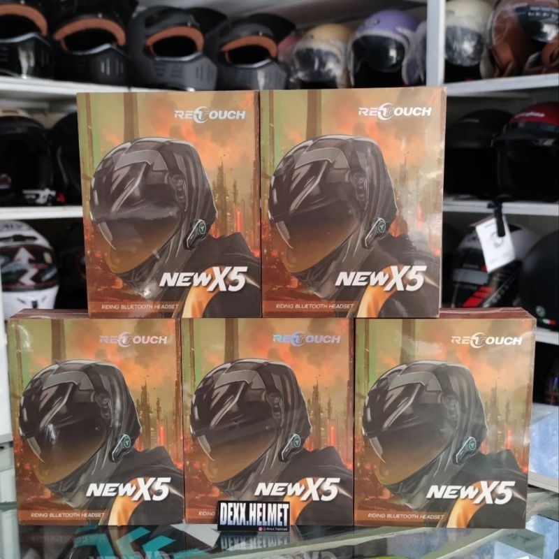 Jual Intercom Helm Retouch New X5 Bluetooth Original - untuk Half Face ...