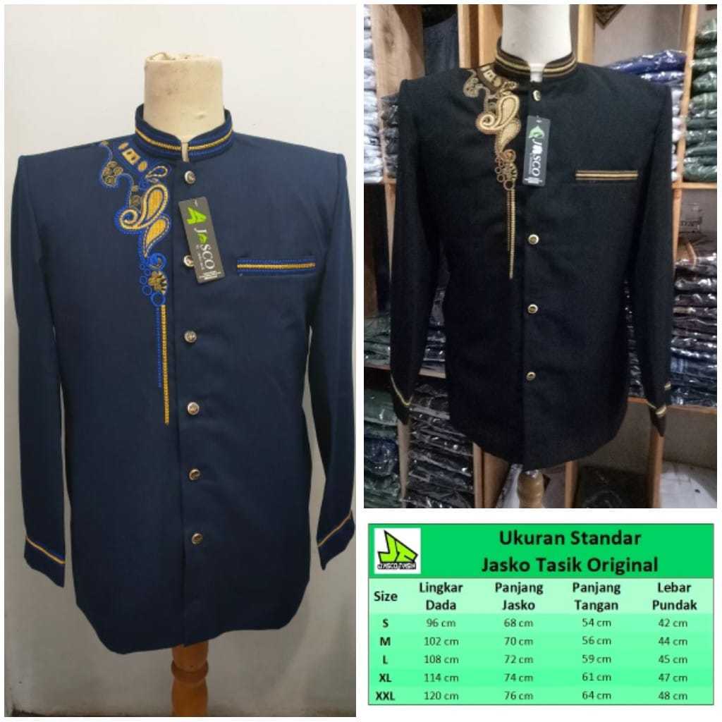 Jual Jasko Pria Dewasa Wol Novus Jas Koko Bordir Motif Keris J09 Brand ...