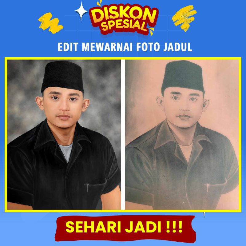 Jual EDIT FOTO HITAM PUTIH MENJADI BERWARNA PROFESIONAL EDITOR ...