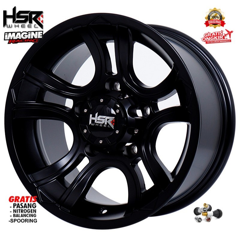 Jual velg mobil racing PEAK HSR R15X8 PCD 5X139,7 ET0 SMB JIMNY KATANA ...