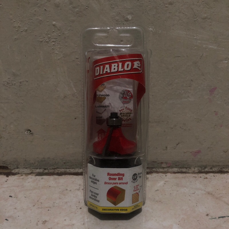 Jual mata router Diablo Shank 1/4” tipe Rounding 1/2” | Shopee Indonesia