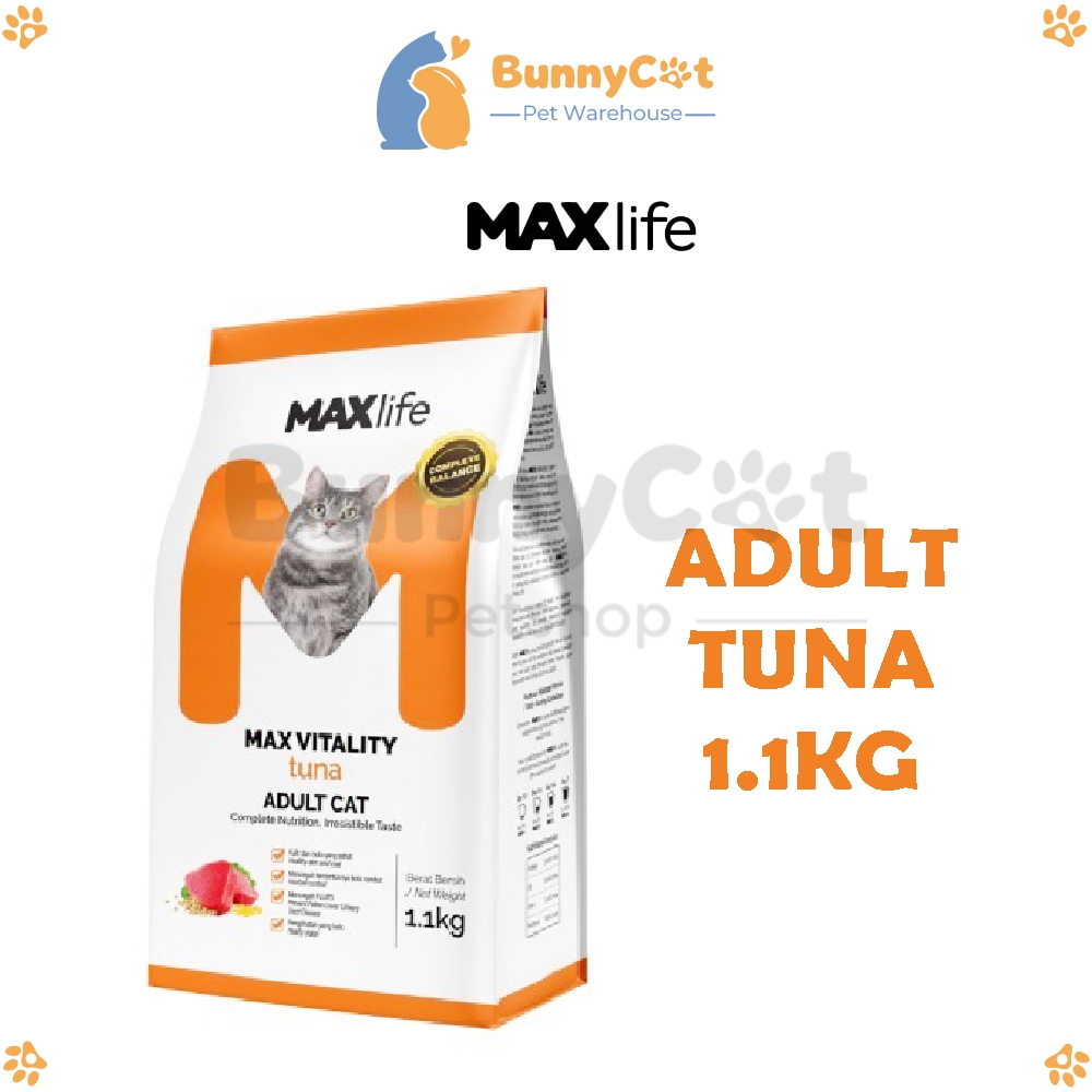 Jual MAXLIFE Dry Cat Food Adult Tuna 1.1Kg - Makanan Kucing 1,1kg ...