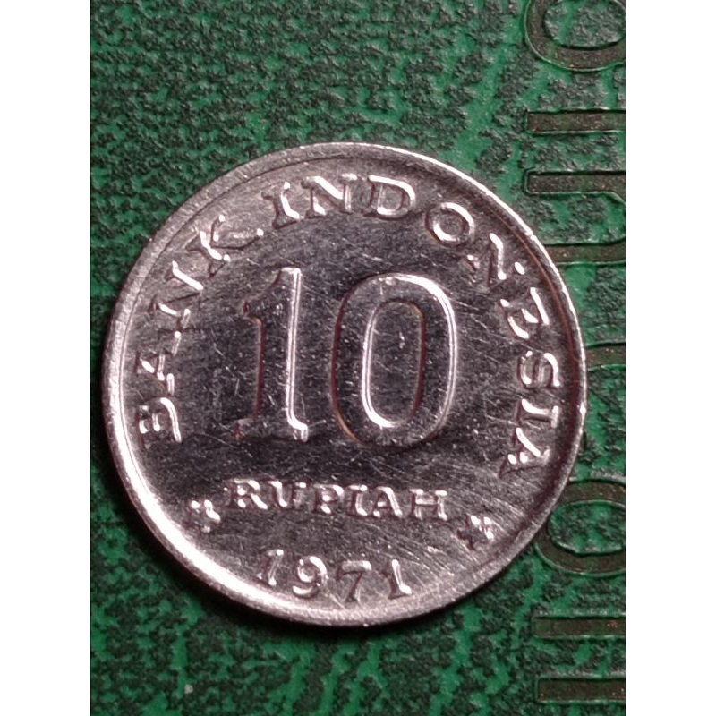 Jual 10 rupiah kancing tahun 1971 bagus asli | Shopee Indonesia
