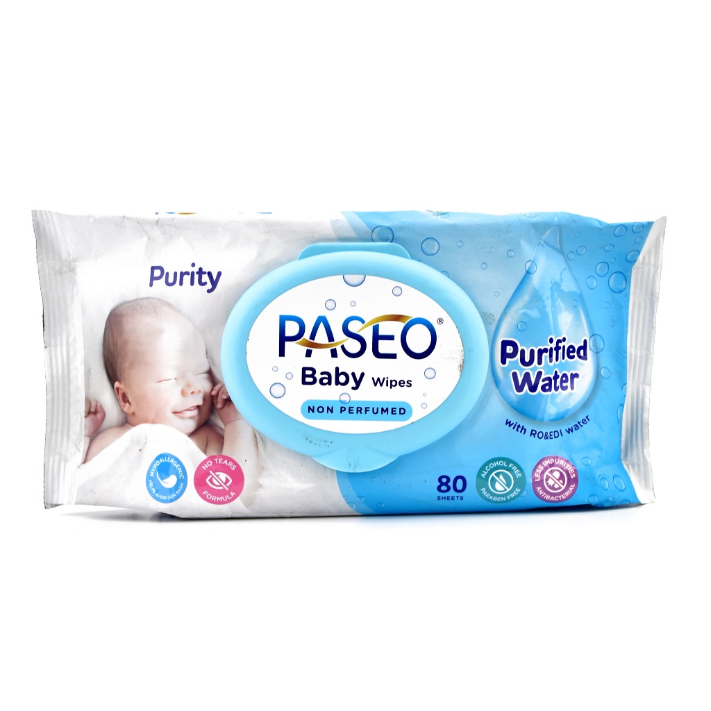 Jual TISU BASAH BAYI PASEO BABY WIPES PURIFIED WATER NON PERFUMED ...