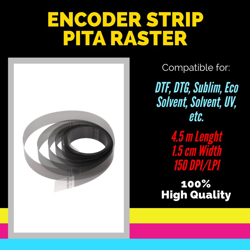 Jual Encoder Strip Pita Raster 4500cm 4.5m 150DPI/LPI-15mm Mesin ...