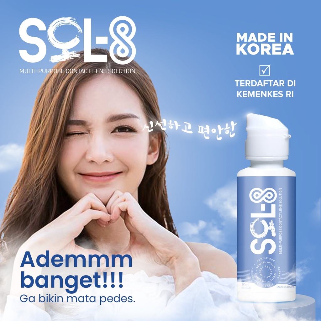 Jual (BISA COD) AIR SOFTLENS X2 SOL-8 60ML / CAIRAN SOFTLENS SOL 8 60 ...