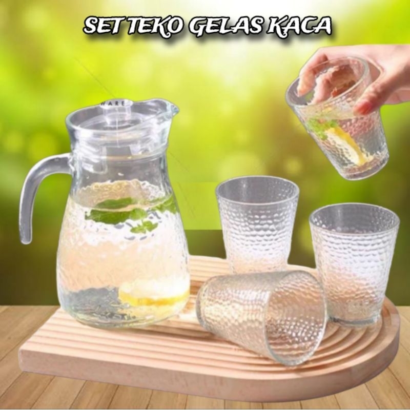 Jual set teko gelas kaca | Shopee Indonesia