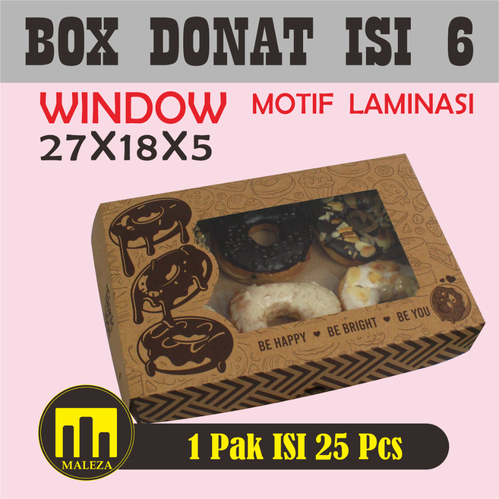 Jual Box donat isi 6 Window/Dus donat/Kotak Donat | Shopee Indonesia