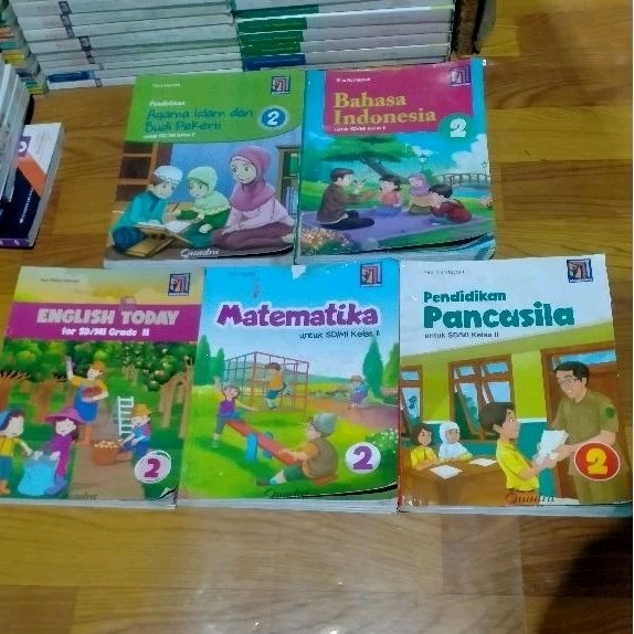 Jual BUKU PAKET 5 BUKU KELAS 2-II SD/MI KURIKULUM MERDEKA PENERBIT QUADRA | Shopee Indonesia