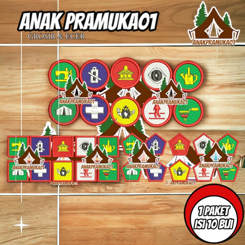 Jual Paket Tkk wajib penggalang / SMP ( bordir ) 1 paket 10 pcs | Shopee Indonesia