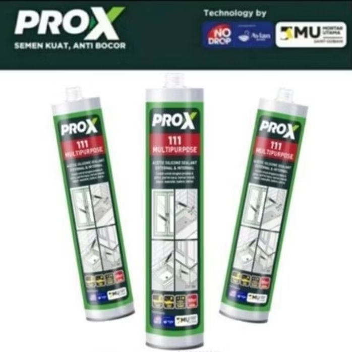 Jual PRO X 111 Silicone Sealant Asam Lem Botol Kaca Kanopi Ready ...