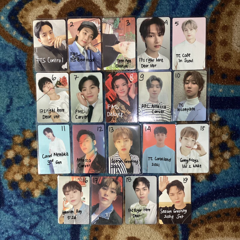 Jual Pc Photocard Official Seventeen Svt Jeonghan Jun Hoshi Woozi The8 The 8 Minghao Mingyu Dk ...