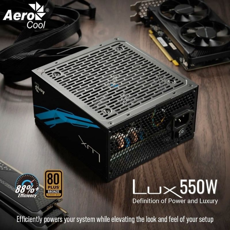Jual aerocool lux 550w 80 plus bronze psu | Shopee Indonesia