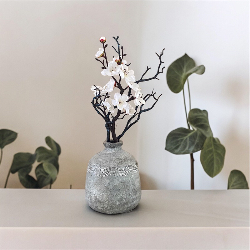 Jual VAS BUNGA KERAMIK| RUSTIC | VAS SAJU / VAS AESTHETIC/Vas / hiasan ...