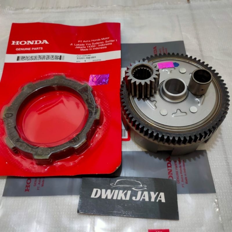 Jual Mangkok Rumah Kopling assy GF6+gigi primer+bushing+kampas kopling Honda Win 100 Tahun mudah ...
