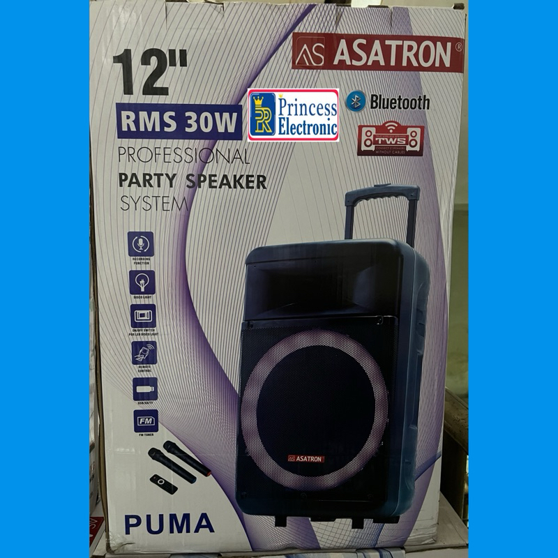 Jual Speaker Bluetooth Asatron Puma 12 inch | Shopee Indonesia
