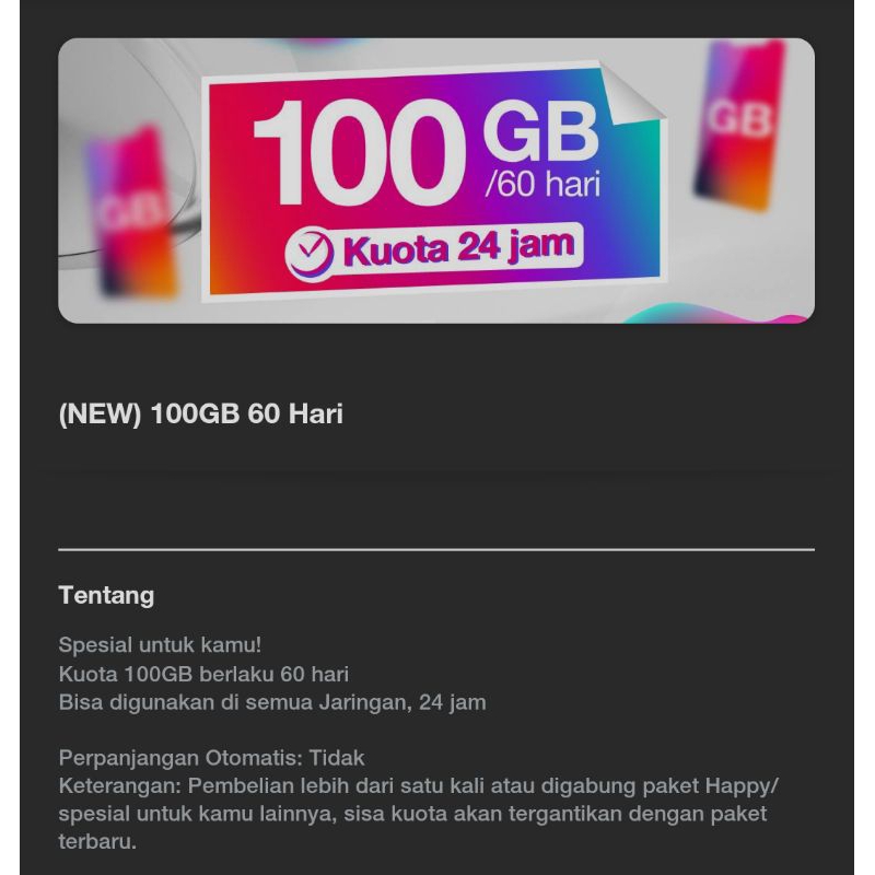 Jual kartu tri sakti 60rb 100gb 60 hari 24 jam | Shopee Indonesia