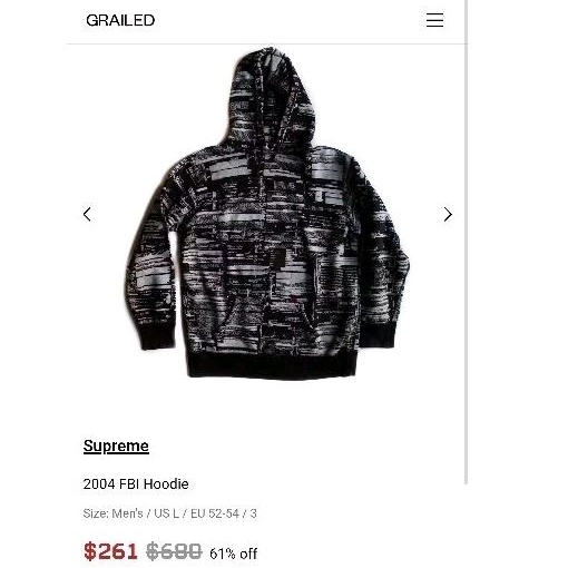 Jual RARE supreme fbi malcolm x vintage pullover fullprint aop vtg ...