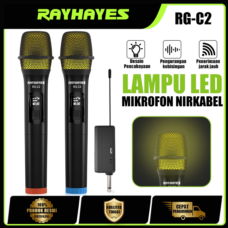 Jual RAYHAYES Mikrofon Profesional Microphone Genggam UHF Nirkabel ...