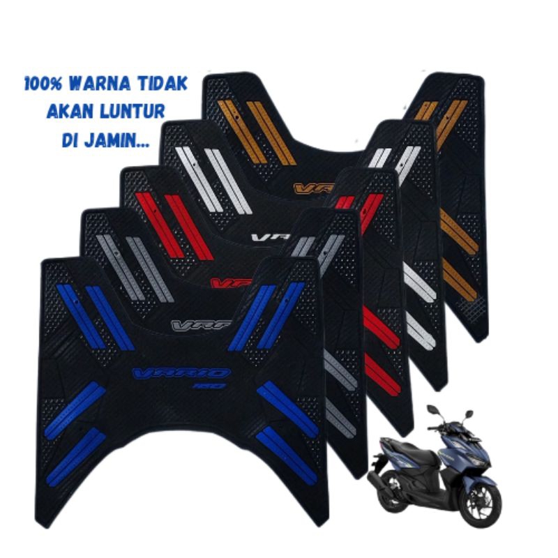 Jual karpet motor vario 160 / pijakan kaki motor honda vario 160 2021-2024 | Shopee Indonesia