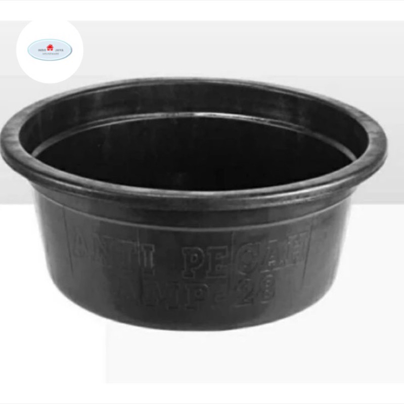 Jual bak 24 karet hitam anti pecah / bak jumbo tahan banting / baskom ...