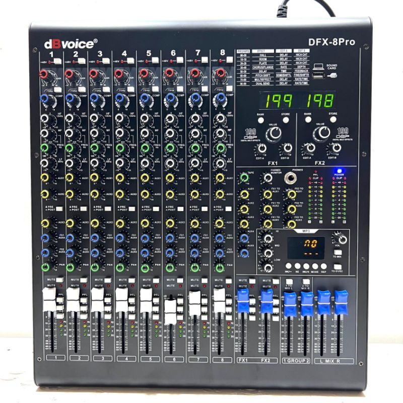 Jual Mixer dB Voice DFX 8 Pro Original 8 Channel Bluetooth NewStar ...