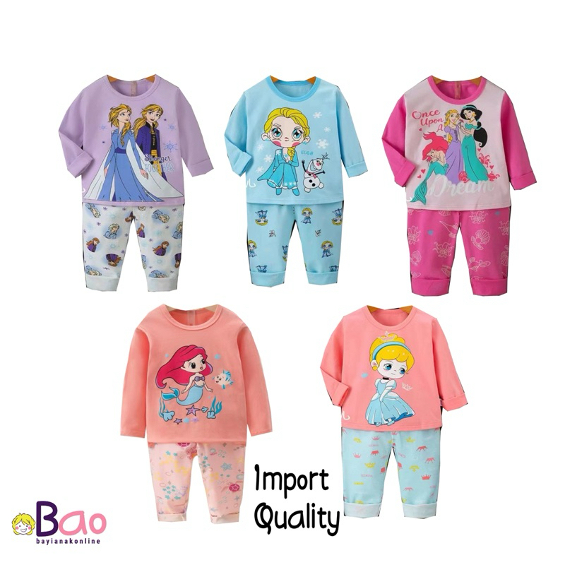 Jual Piyama Anak Import Kubao Jijibeier Baju Tidur Anak Perempuan ...