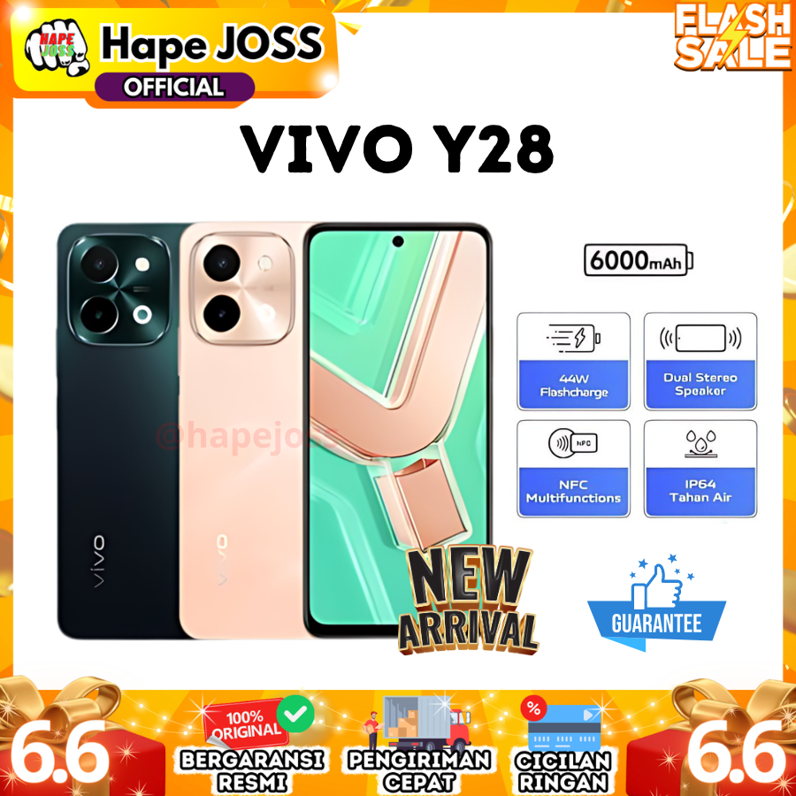 Jual Vivo Y28 4G 6/128GB NFC resmi | Shopee Indonesia