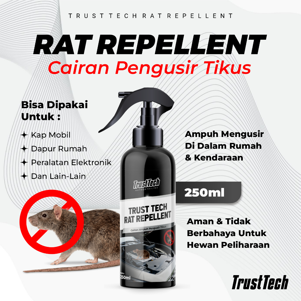 Jual TRUST TECH RAT REPELLENT Spray Pengusir Tikus Pada Ruang Mesin ...