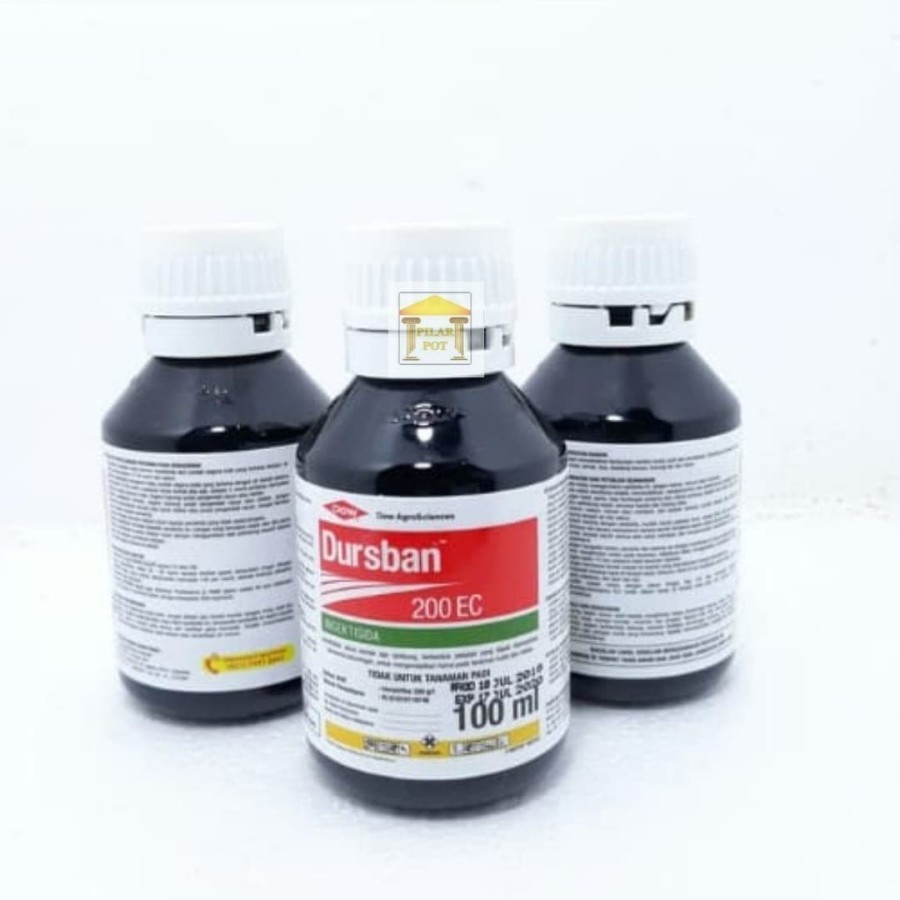 Jual Obat hama tanaman dursban 100ml basmi kutu putih ulat daun ...