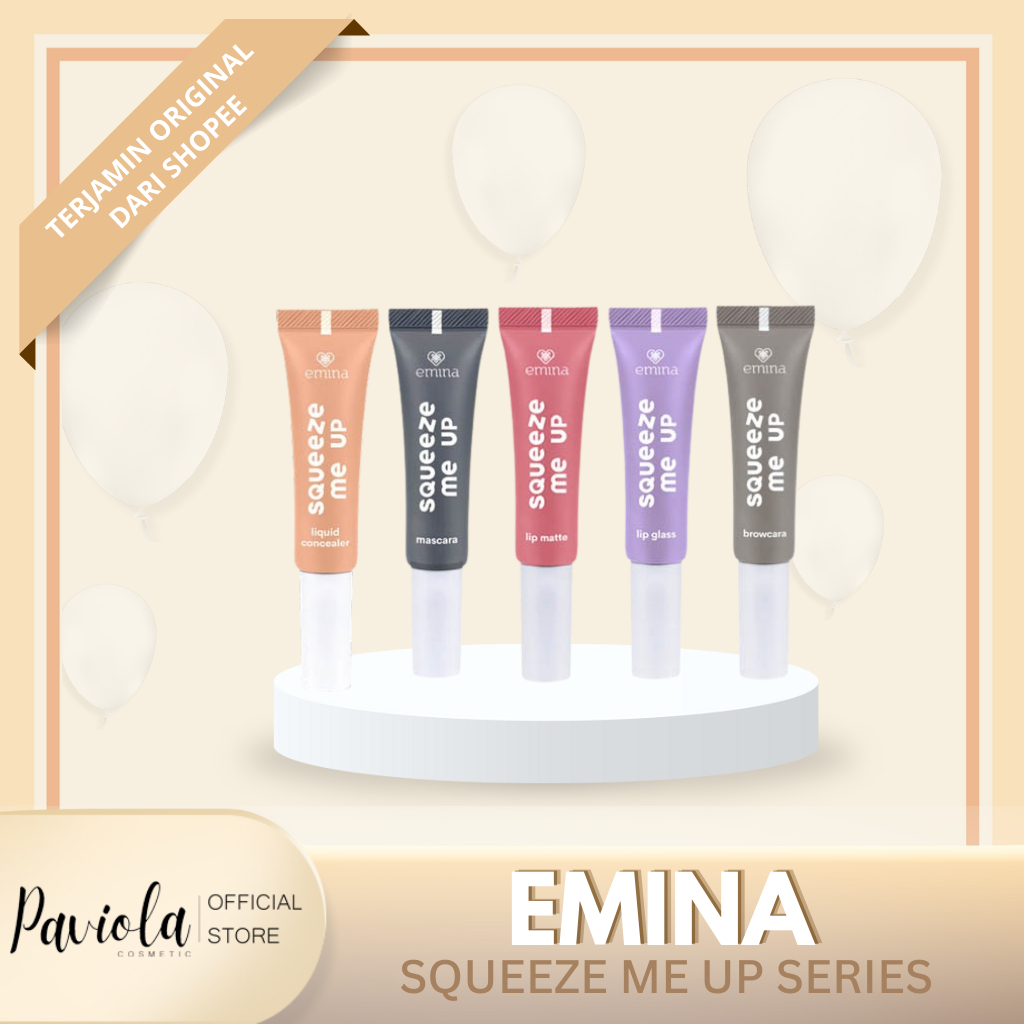 Jual ⚡Paviola⚡ EMINA Squeeze Me Up Series - Browcara Lip Matte Lip ...