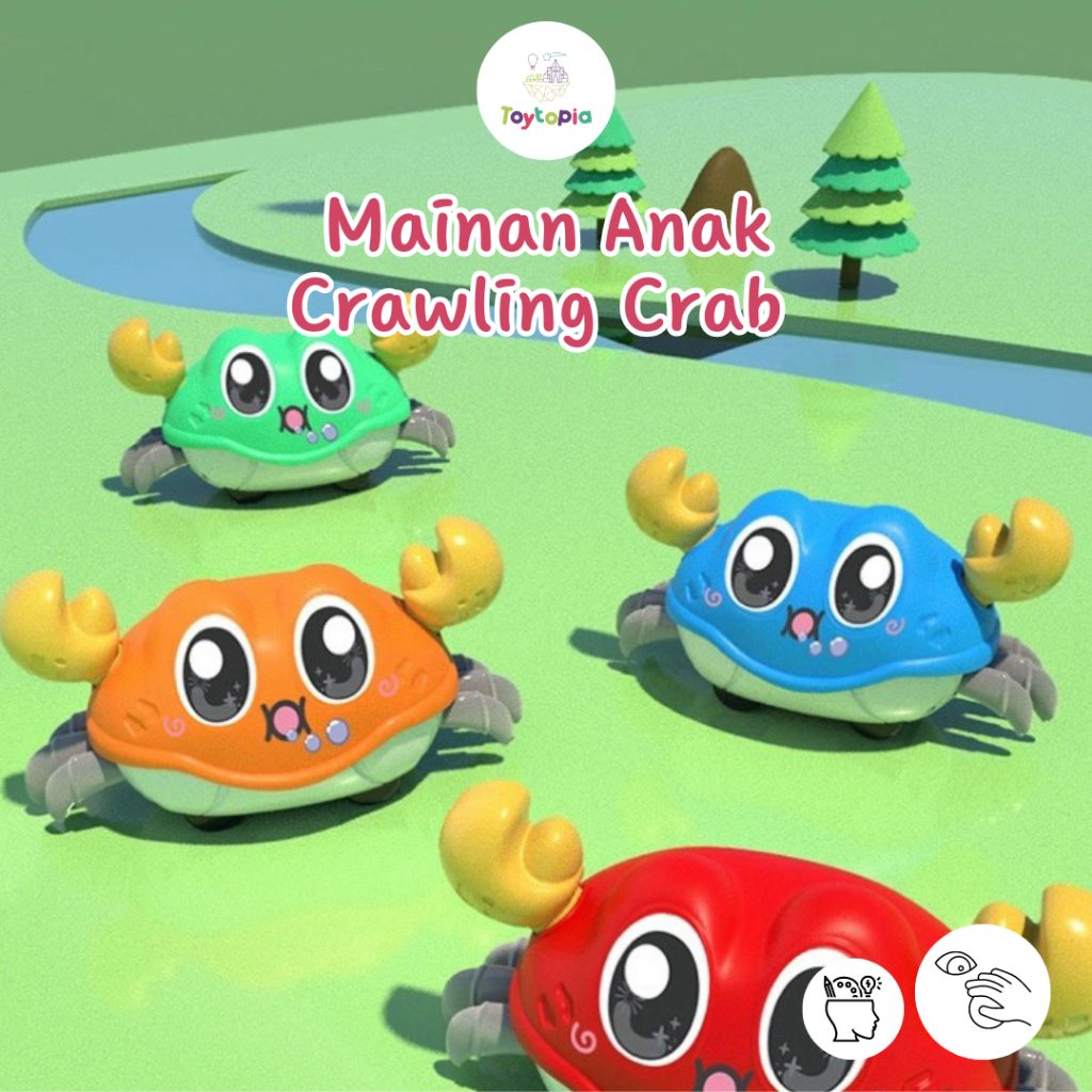Jual Mainan Anak Terbaru Bentuk Binatang - Mainan Bayi Crawling Crab ...