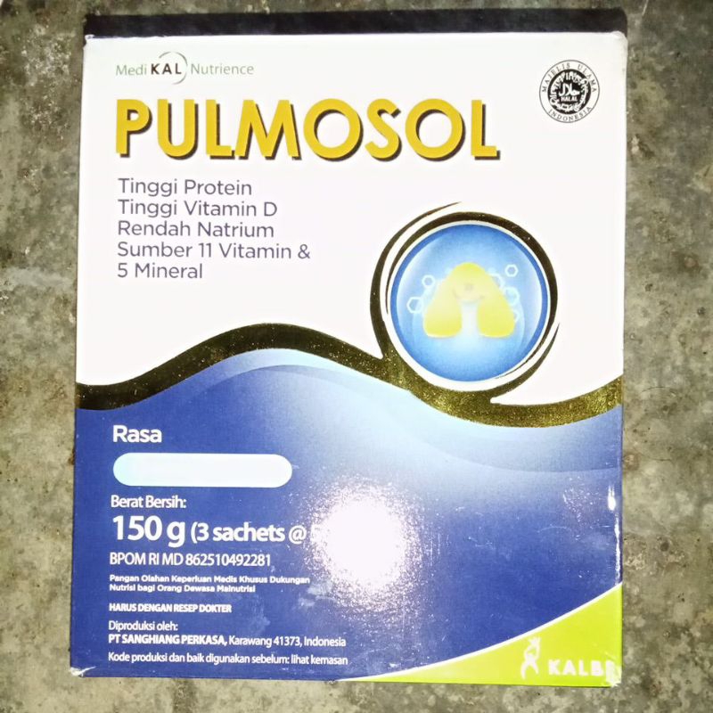 Jual Pulmosol susu tinggi protein 150g (3sachet @50g) | Shopee Indonesia