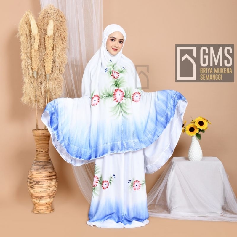 Jual Mukena Setelan Lukis Gradasi Original Hand Made Bonus Tas Cantik ...