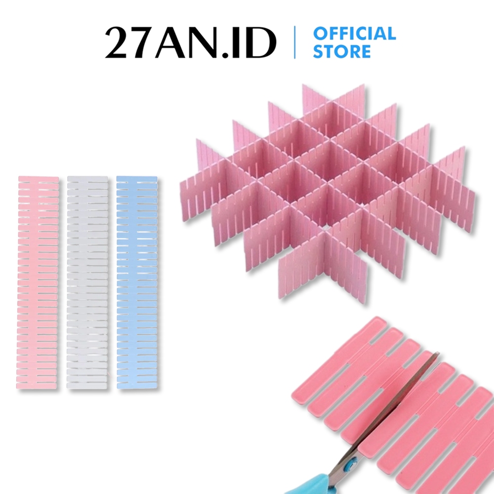 Jual ( 27AN.ID ) 1 Set Sekat Laci H492 Lemari Organizer DIY Isi 4 Pcs ...