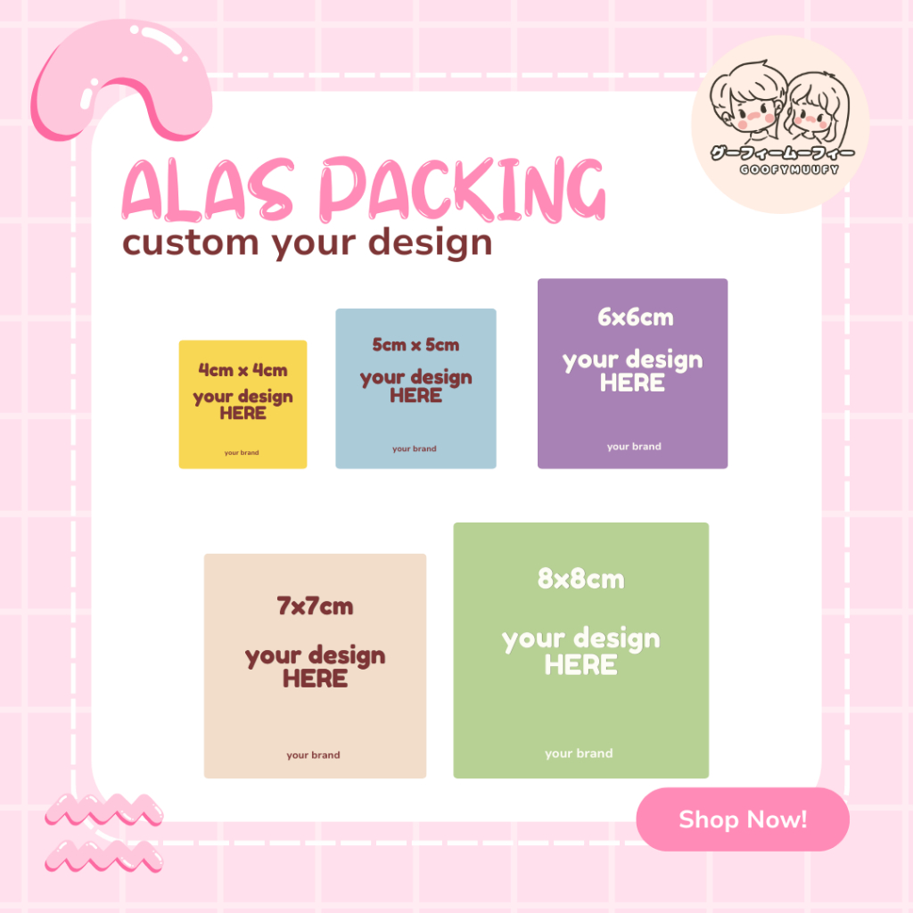 Jual [Goofymuufy] Custom Background Packing | Alas Packing | Tanpa ...