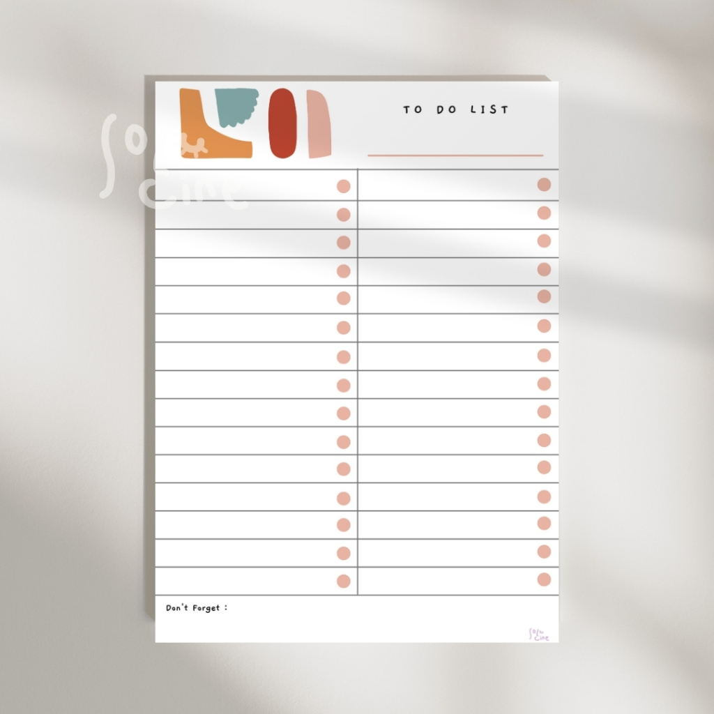 Jual To do List / Check List / Wall Planner Reuseable - Little Shape ...