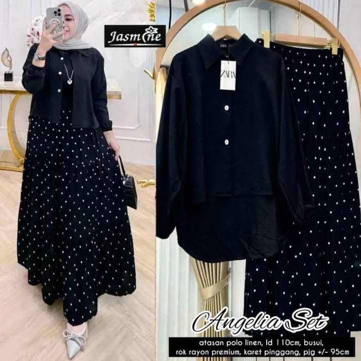 Jual SET ZARA JASMINE ROK SET VIRAL | FR65YZ oneset rok setelan rok ...